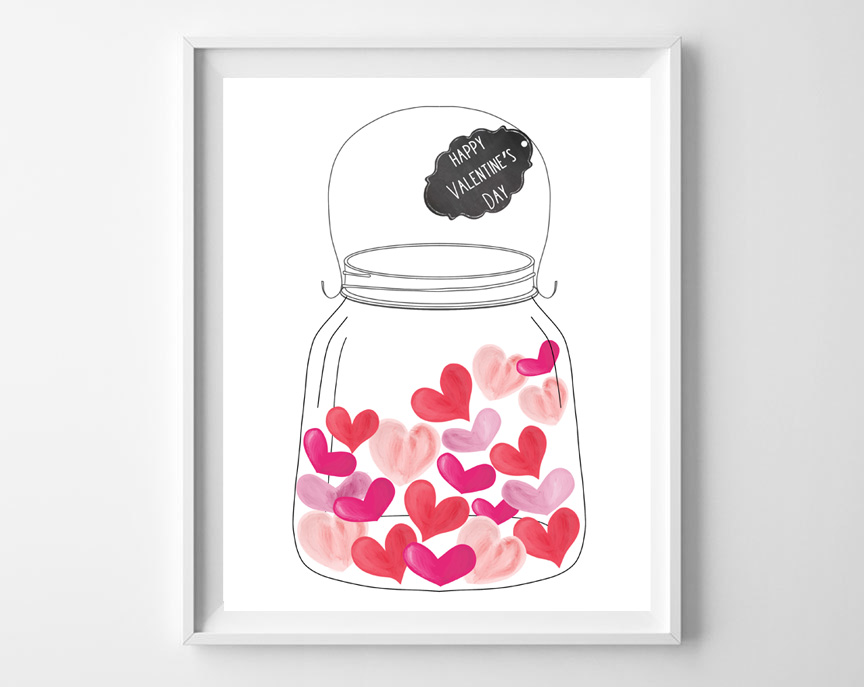 Jar of Hearts free printables - all crafty things
