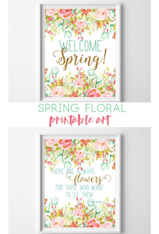 spring printable art - all crafty things