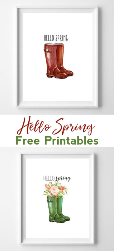 hello spring free printables - all crafty things