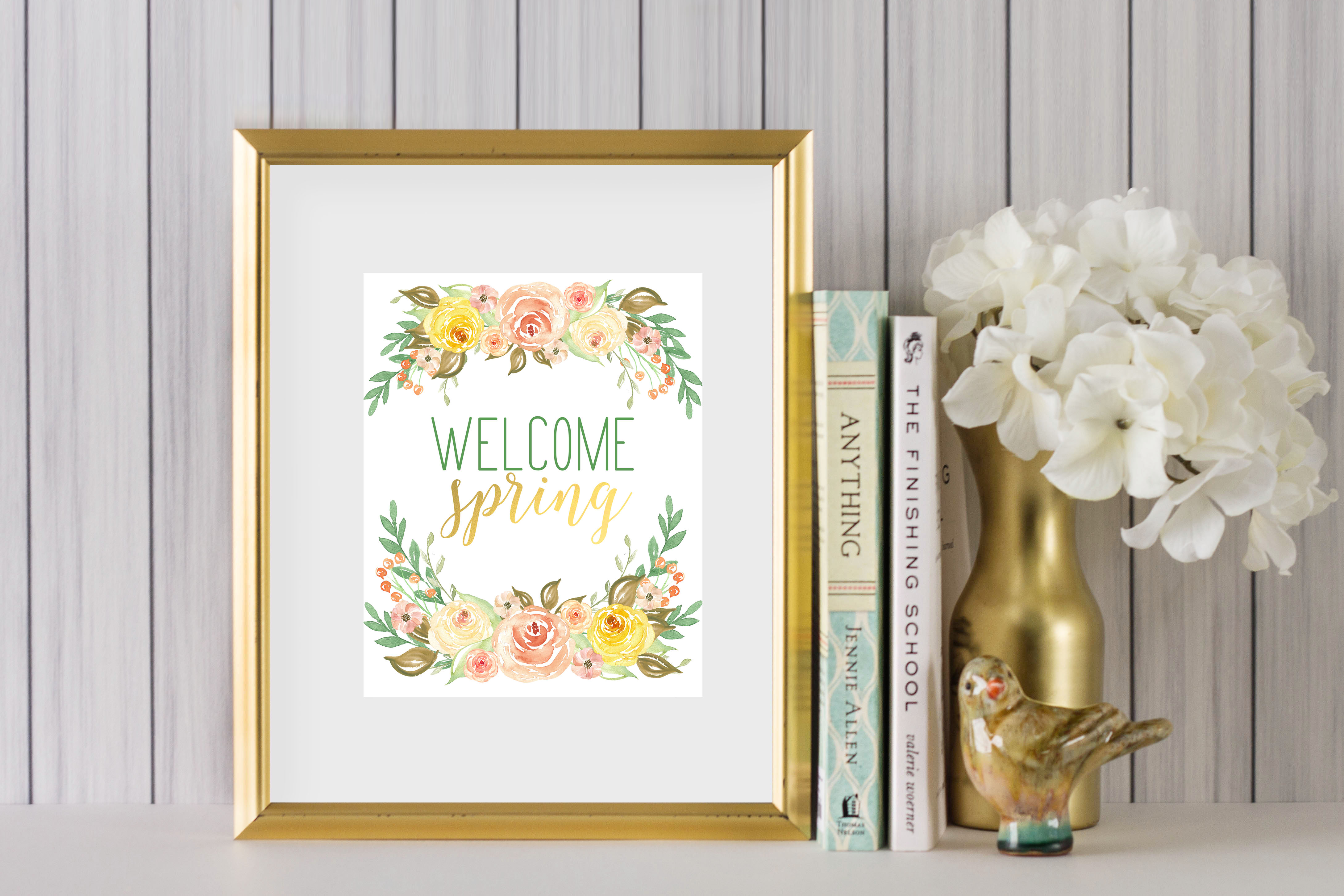 welcome spring free printable - all crafty things