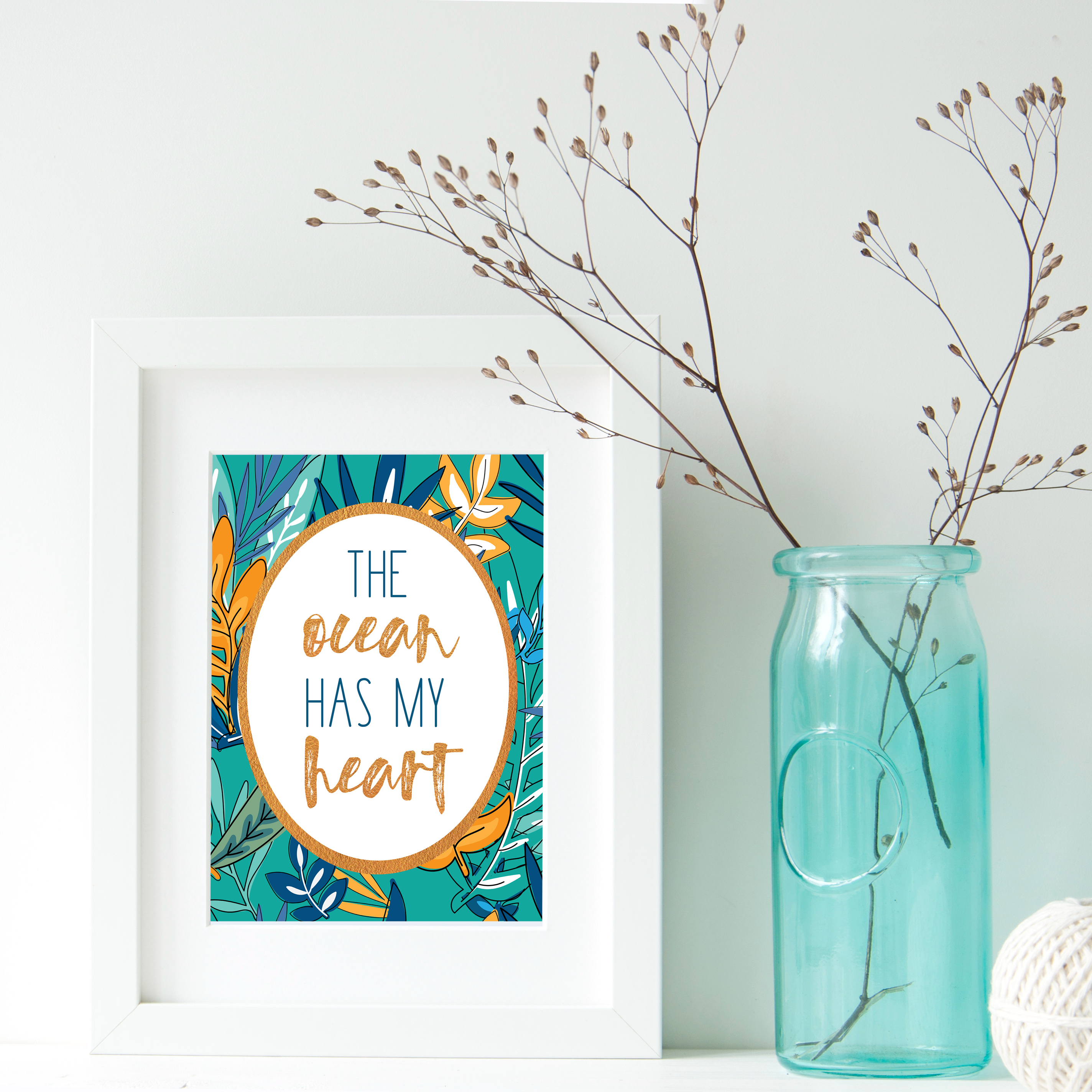 tropical free printables {the ocean has my heart} - all crafty things
