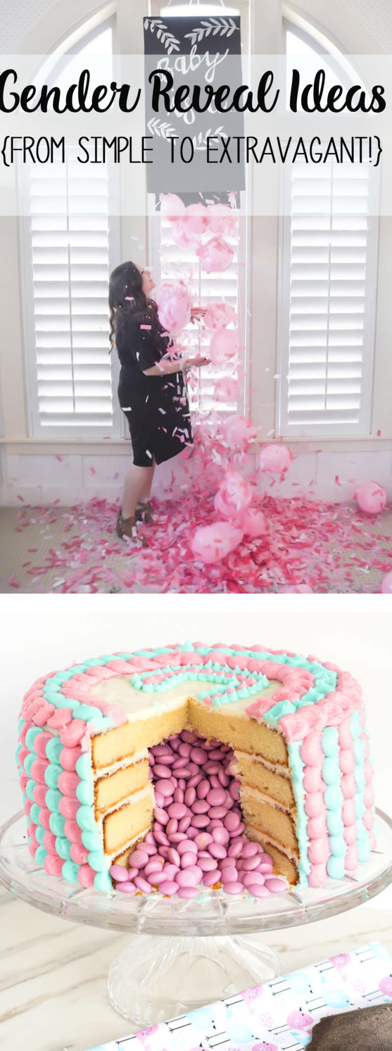 gender reveal ideas {from simple...to extravagant!} - all crafty things