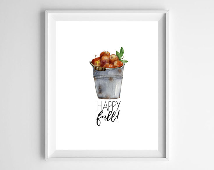 free watercolor fall printables - all crafty things