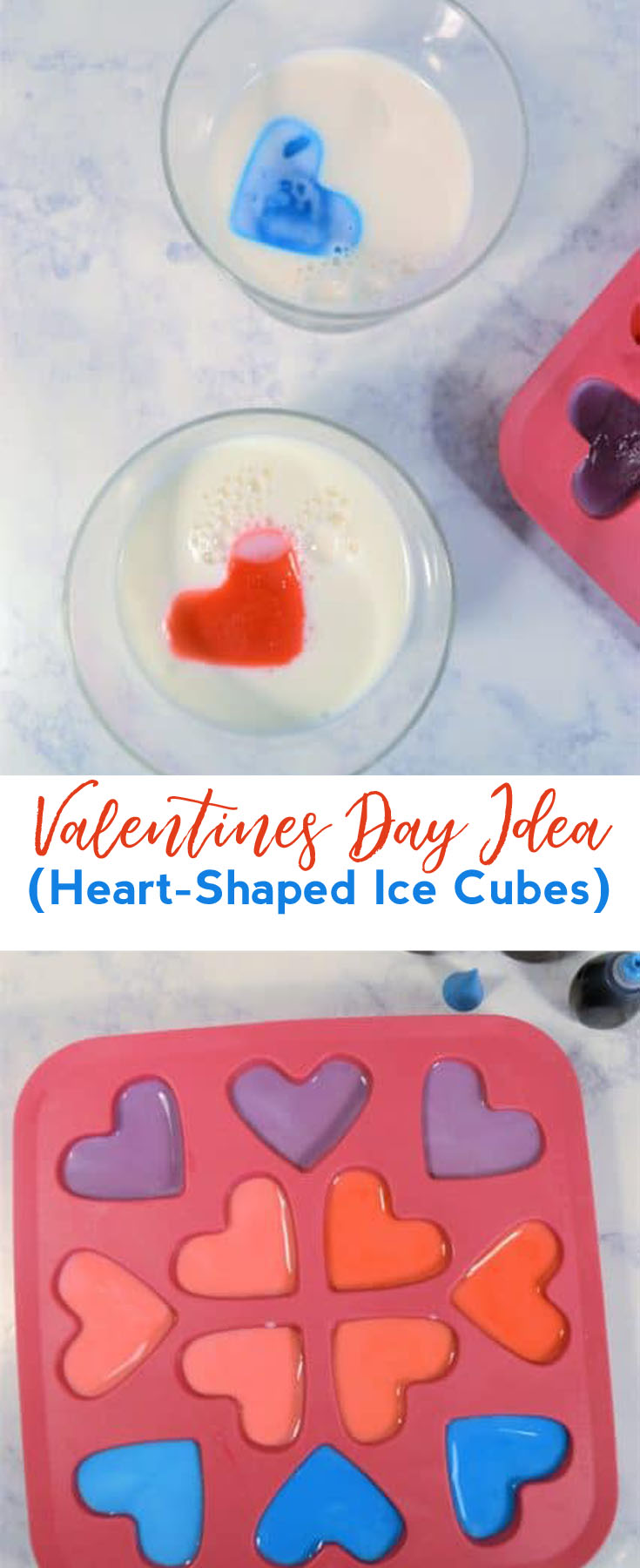 Valentine's Day Idea {Heart Shaped Ice Cubes} - all crafty things