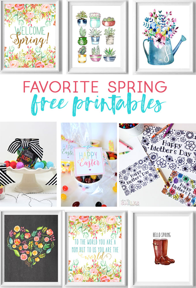 Favorite Spring Free Printables {Wall Art, Gift Tags and More!} - all ...