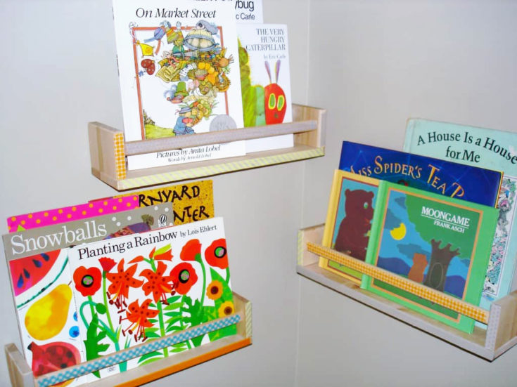 IKEA Hack: Spice Racks as Adorable Book Storage - all crafty things