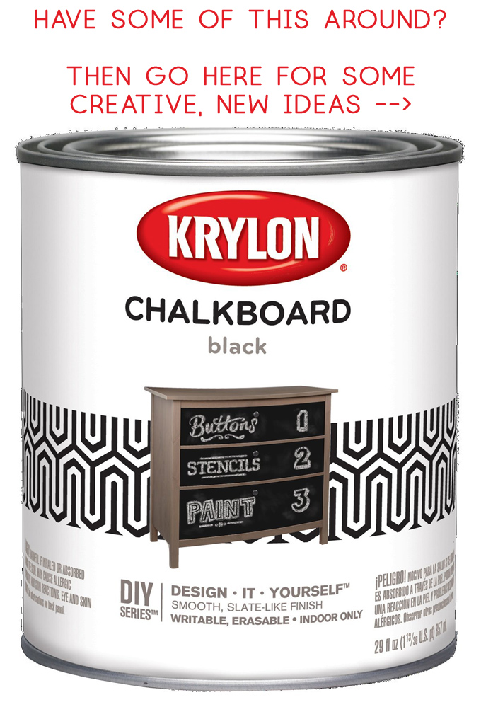 Chalkboard Paint Crafts and DIYs - all crafty things