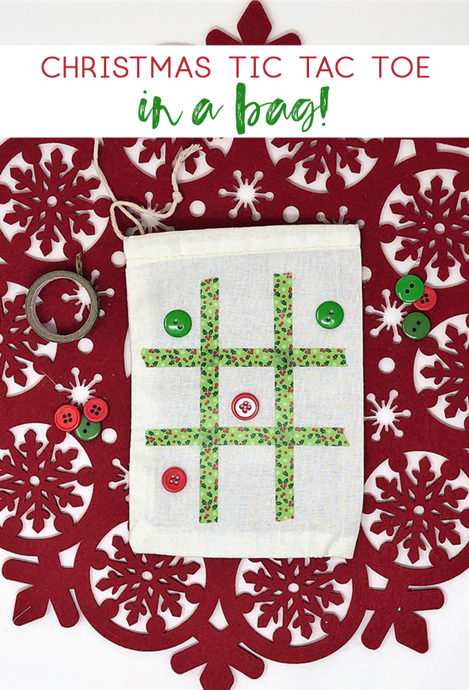 Tic Tac Toe in a Bag {Christmas Version!} - all crafty things