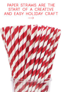 make a christmas tree using paper straws - all crafty things