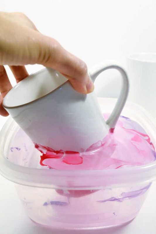 How To Make Marbled Nail Polish Mugs All Crafty Things