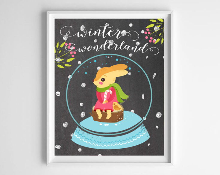 winter wonderland printable art