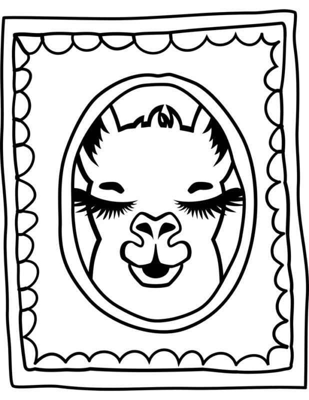 Llama Coloring Pages {Free to Print and Color} - all crafty things