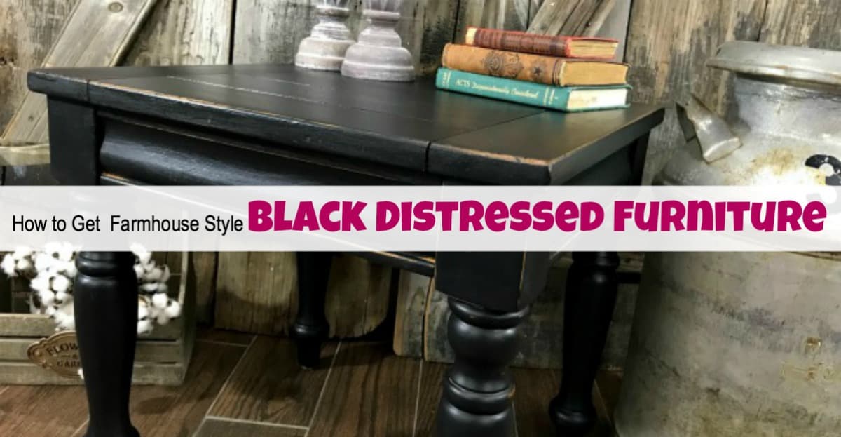 Distressing Black Furniture {20 Techniques to Distress Dark Furniture}