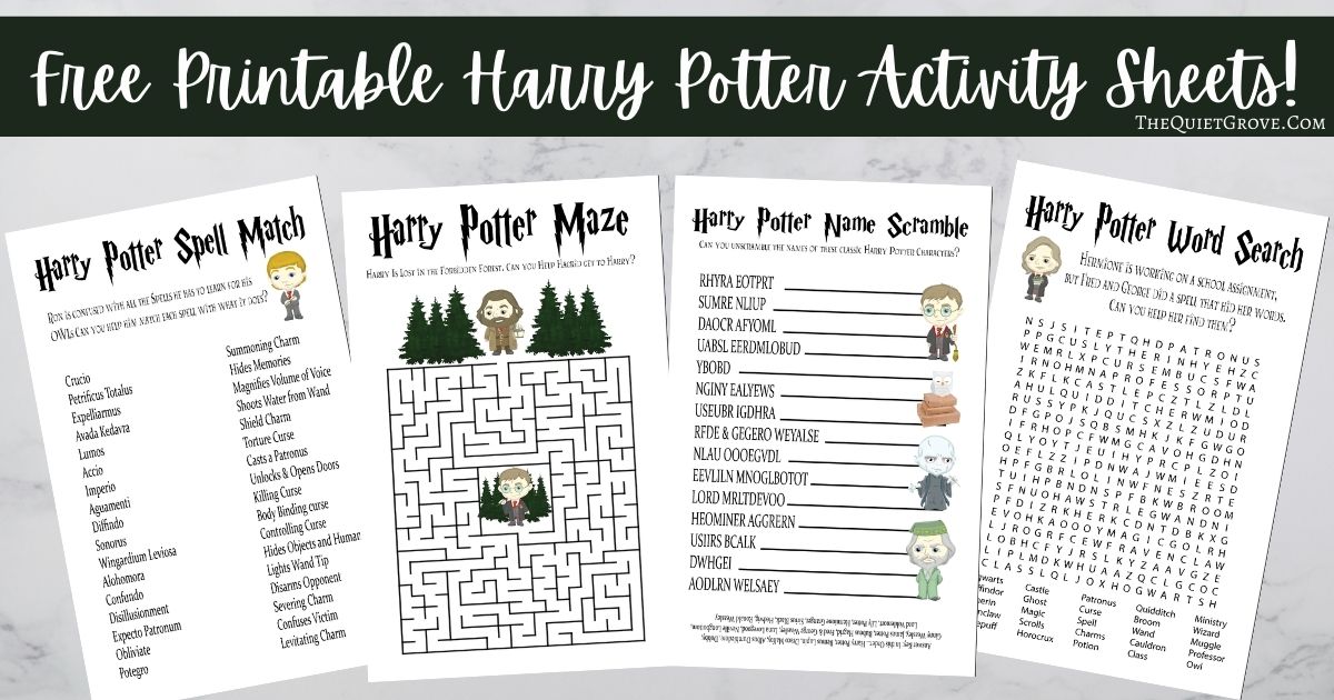 Harry Potter Party Games - all crafty things
