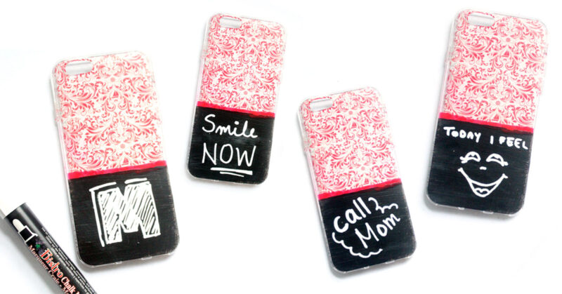 Painting on Phone Cases {10+ Easy Ideas to Try} - all crafty things