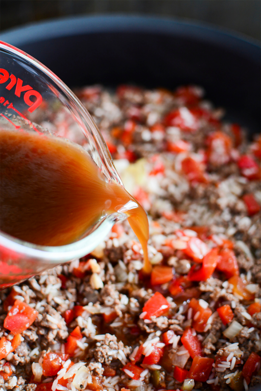 Ground Beef and Rice Skillet Dinner - all crafty things